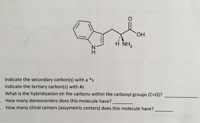 Solved Indicate the secondary carbon(s) with a *s Indicate | Chegg.com