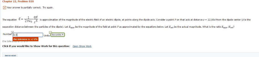 Solved The equation E = 1/2 pi epsilon_0 q0'/z^3 is | Chegg.com