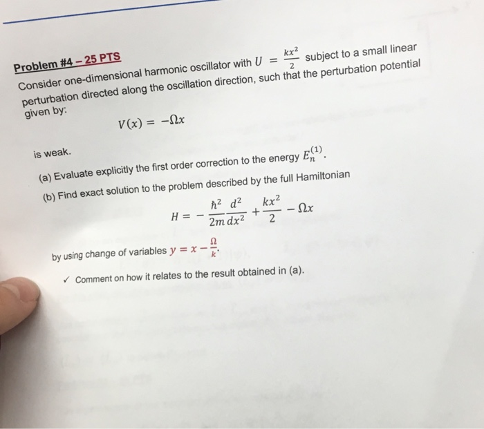 Solved PTS subject to a small linear Problem harmonic | Chegg.com