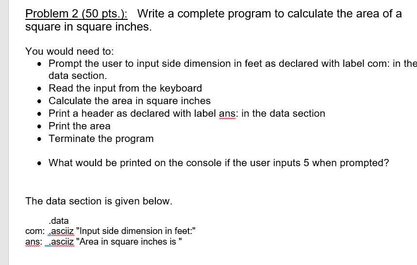 Solved Problem 2 (50 pts.): Write a complete program to | Chegg.com