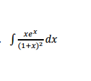Solved Compute the integrals integral xe^x/(1 + x)^2 dx | Chegg.com