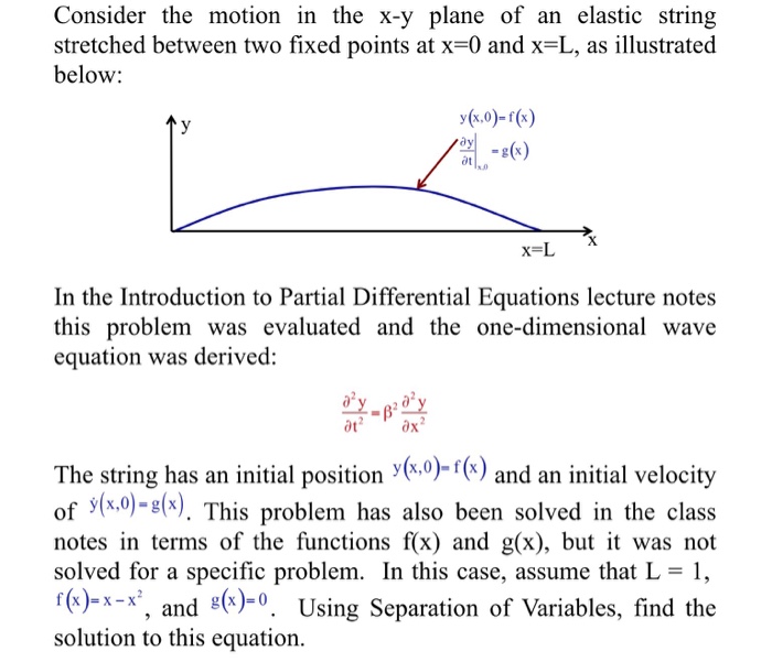 Solved Consider the motion in the x-y plane of an elastic | Chegg.com