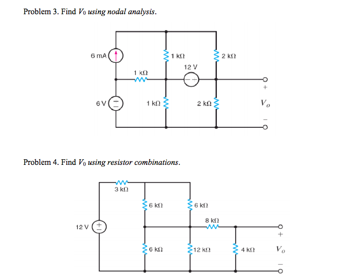 Solved Find V_0 using nodal analysis. Find V_0 using | Chegg.com