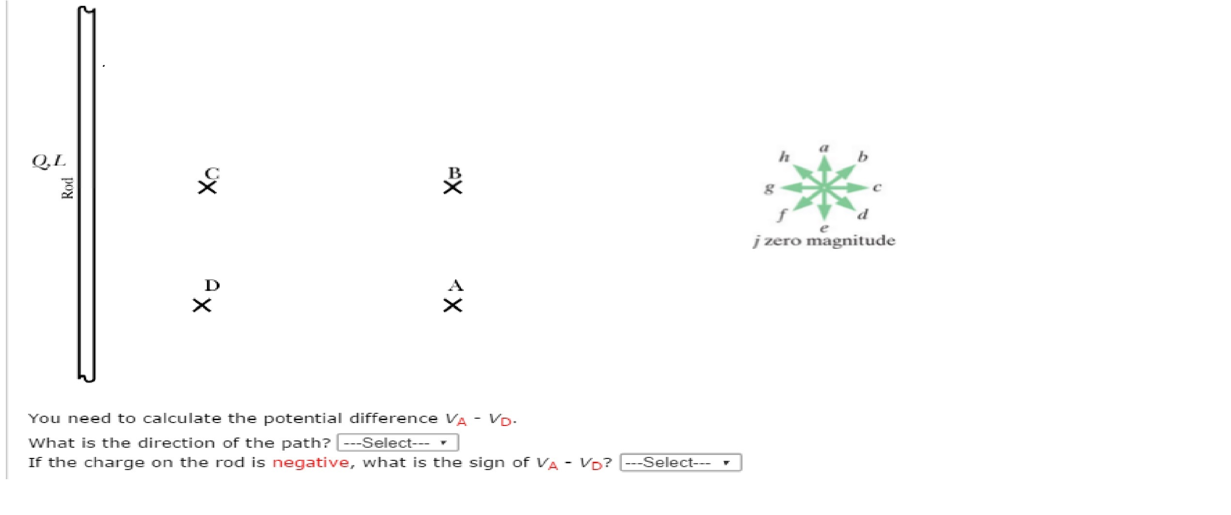 Solved 2, L You need to calculate the potential difference | Chegg.com