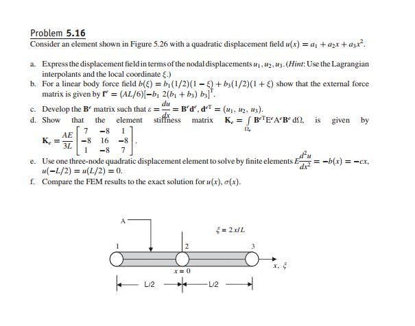 Consider an element shown in Figure 5.26 with | Chegg.com