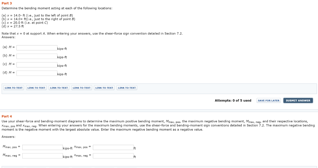 Solved P7.015 GO Multipart Part 1 For the simply supported | Chegg.com