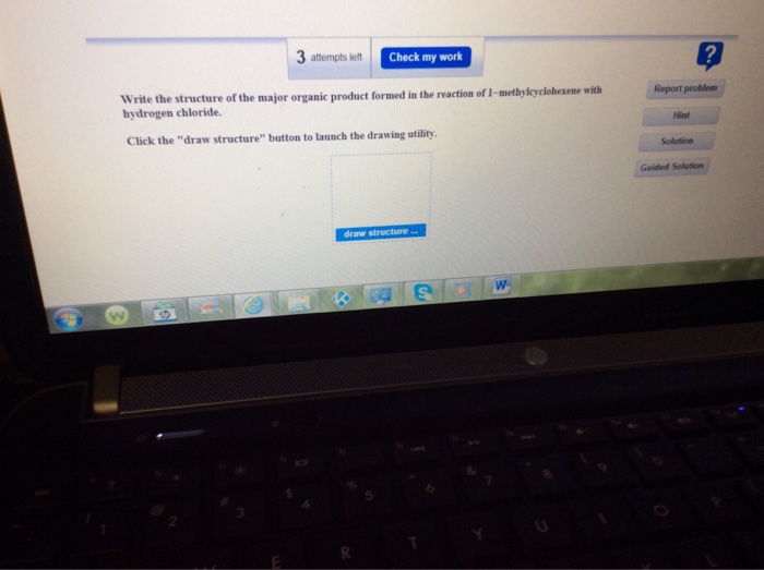 Solved 2 3 attempts let Check my work Write the structure of | Chegg.com