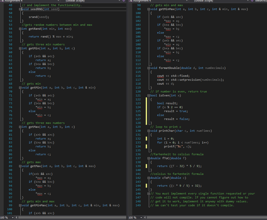 Solved Can someone check these C++ code for me to see | Chegg.com