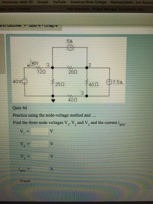 Solved Practice using the node-voltage method and ... Find | Chegg.com