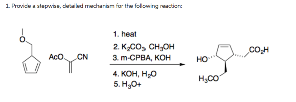 Solved Provide a stepwise, detailed mechanism for the | Chegg.com