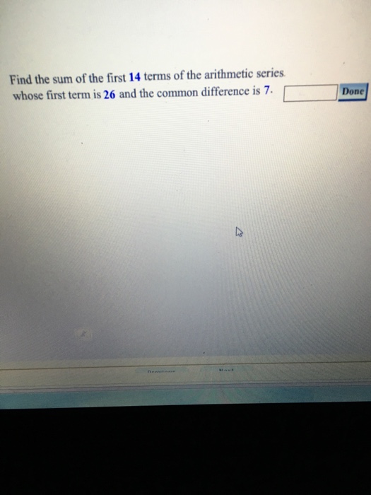Solved Find the sum of the first 14 terms of the arithmetic | Chegg.com