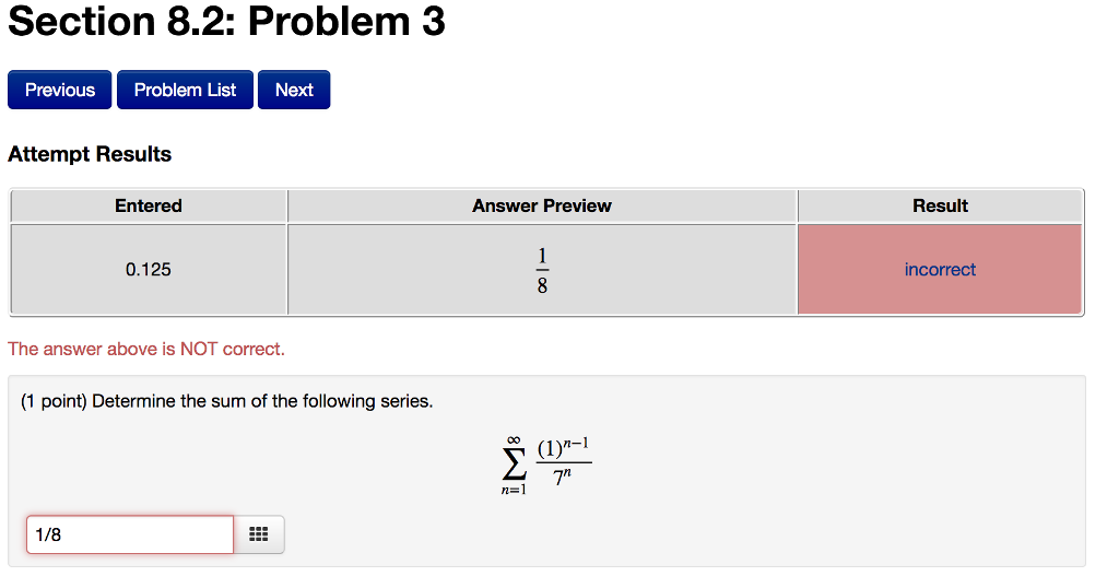 Solved This problem is in calculus 2. I tried to solve it | Chegg.com