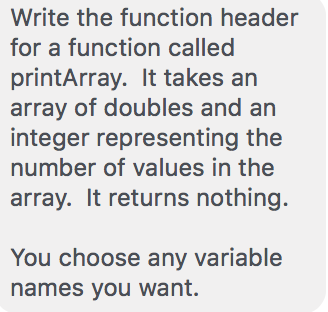 Solved Write the function header for a function called | Chegg.com