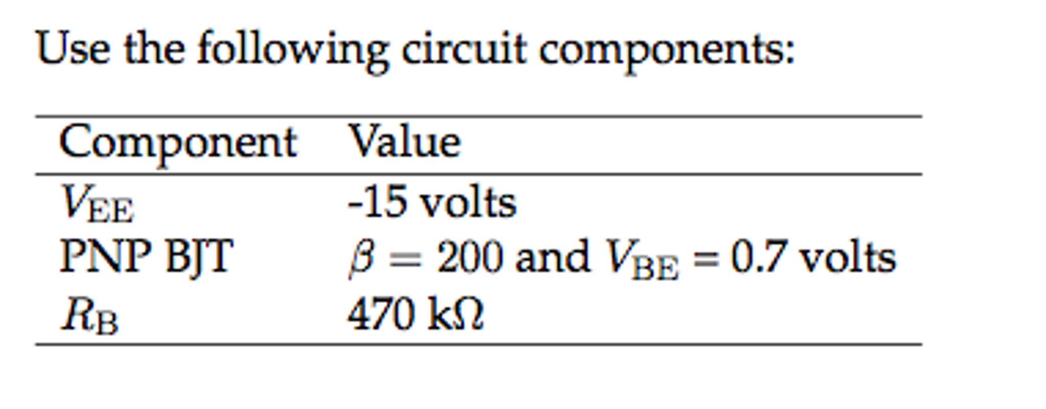 Solved Find the Q-Point (operating point) values for base | Chegg.com