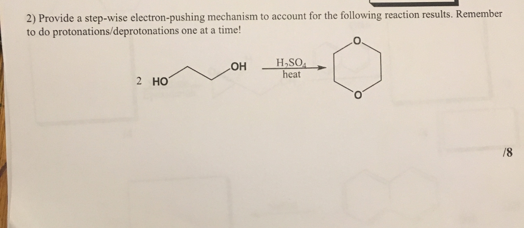 Solved 2) Provide a step-wise electron-pushing mechanism to | Chegg.com