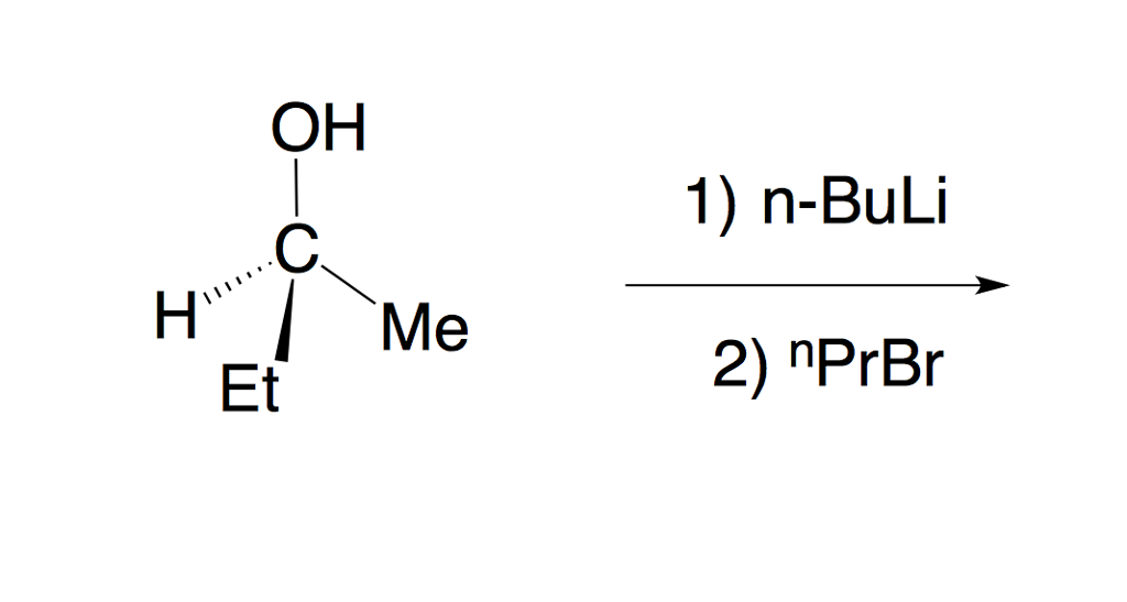 Solved OH HT" I Me Et 1) n-BuLi 2) nPrBr | Chegg.com