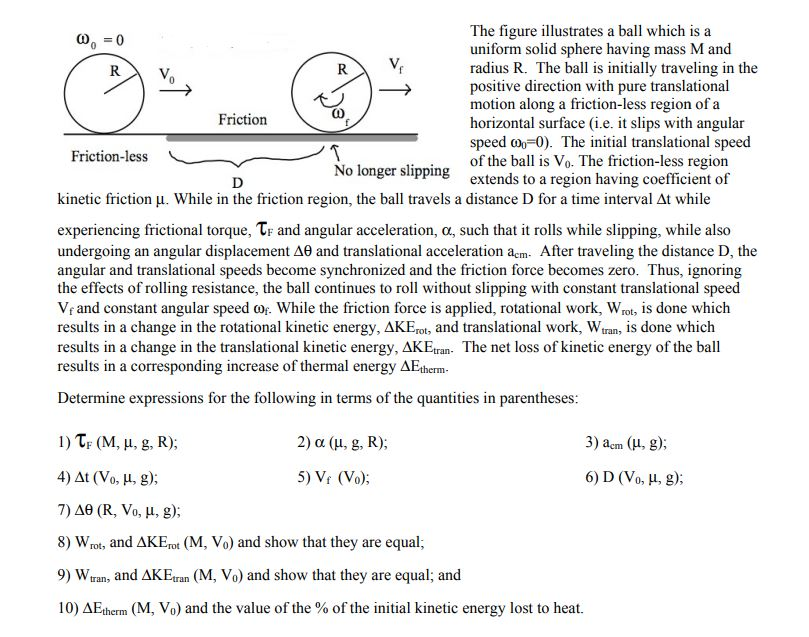 Solved The figure illustrates a ball which is a uniform | Chegg.com