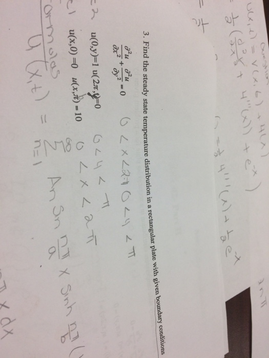 Solved Find the steady state temperature distribution in a | Chegg.com