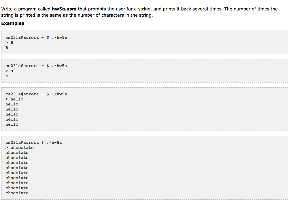 Write a program called hw5a.asm that prompts the user | Chegg.com
