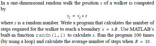 In a one-dimensional random walk the position x of a | Chegg.com
