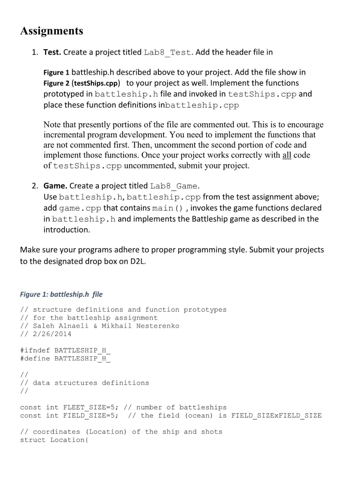 C Battleship Program Need The Game Cpp The Chegg
