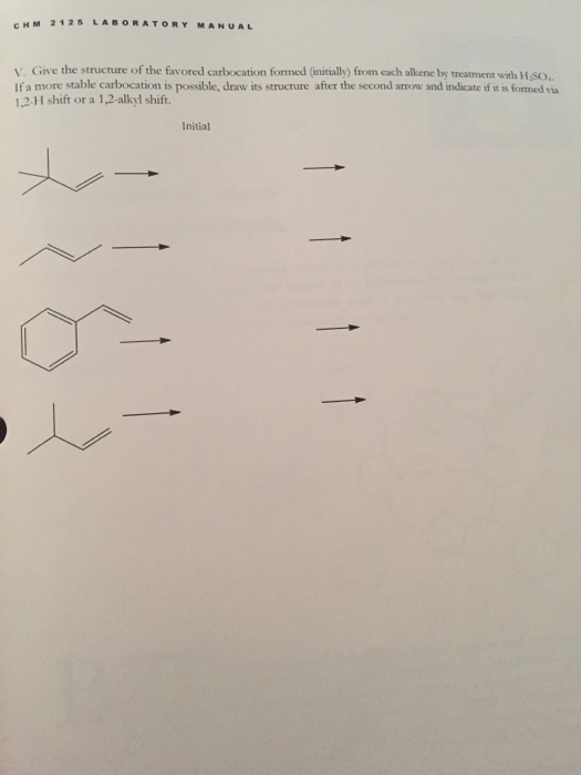 Solved Give the structure of the favored carbocation formed | Chegg.com