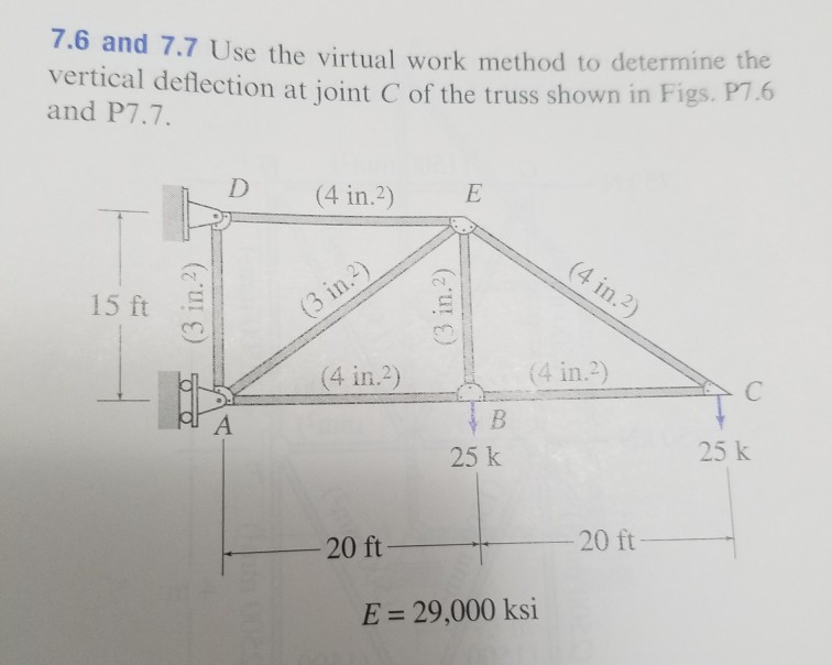 Solved 7.6 and 7.7 U se the virtual work method to determine | Chegg.com