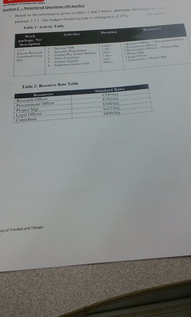 Solved Based on the information given in tables 1 and 2 | Chegg.com