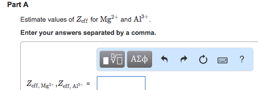 Solved Part A Use Slater's rules to calculate Zeff for Na | Chegg.com