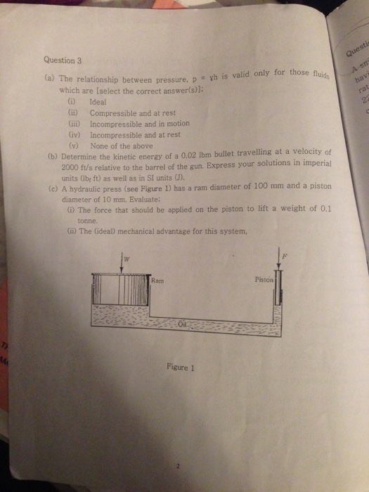 Solved The relationship between pressure, p = gamma h is | Chegg.com