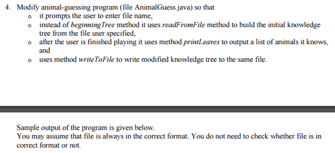 Solved Animal Guess Game public class BTNode { // | Chegg.com