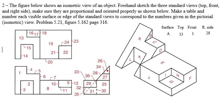 Solved The figure below shows an isometric view of an | Chegg.com
