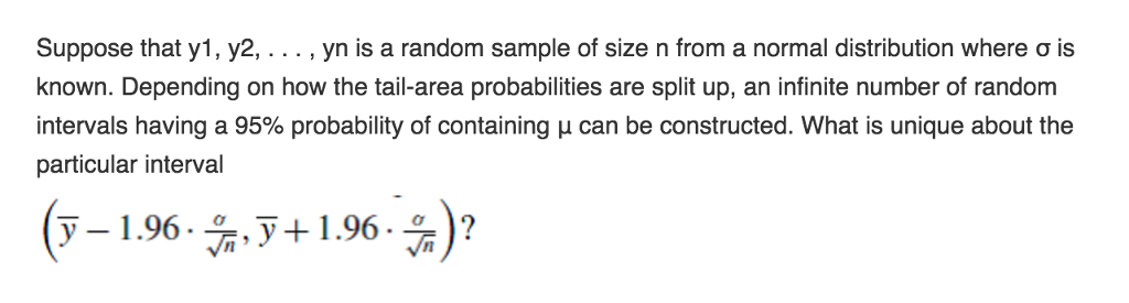Solved Suppose that y1, y2, ..., yn is a random sample of | Chegg.com