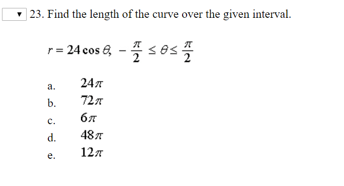 Solved Find the length of the curve over the given interval. | Chegg.com