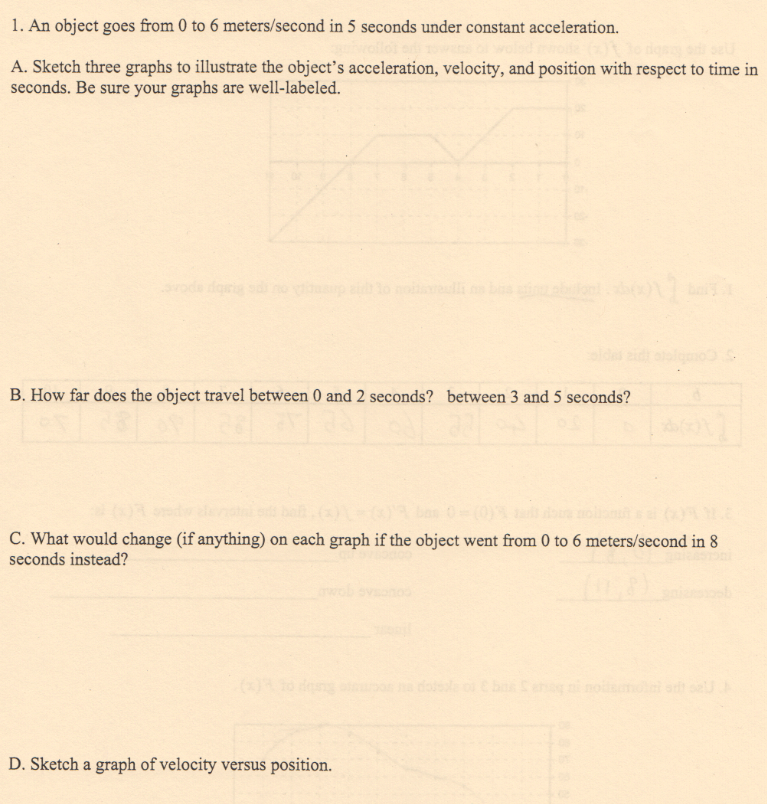 Solved As object goes from 0 to 6 meters/seconds in 5 | Chegg.com
