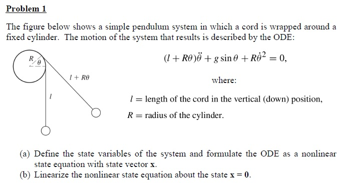 The figure below shows a simple pendulum system in | Chegg.com