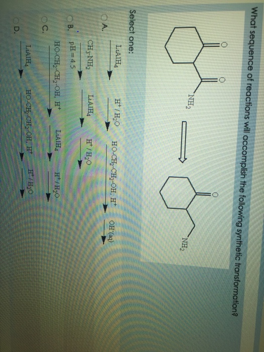 Solved What sequence of reactions will accomplish the | Chegg.com