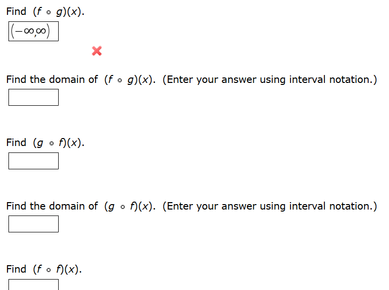 Solved Consider the following functions. f(x) = 1x1, g(x) = | Chegg.com