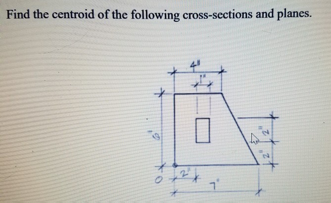 Solved Find the centroid of the following cross-sections and | Chegg.com