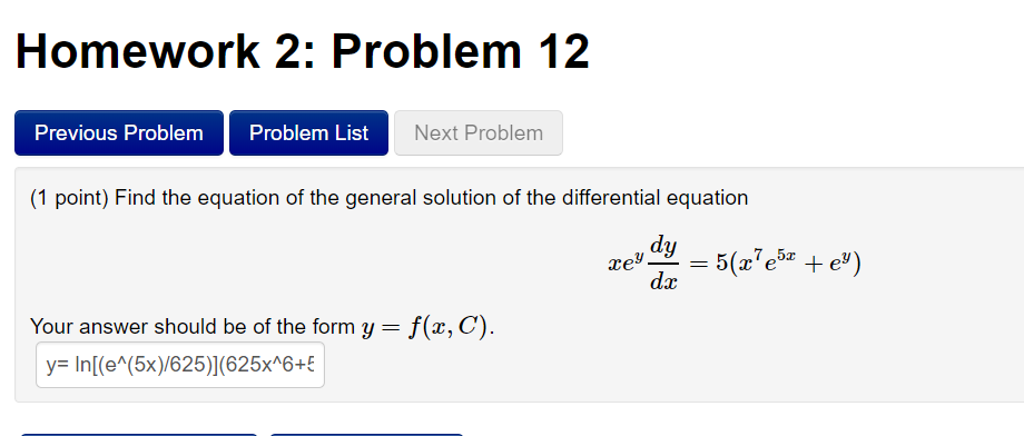 Solved Homework 2: Problem 12 Previous Problem Problem List | Chegg.com