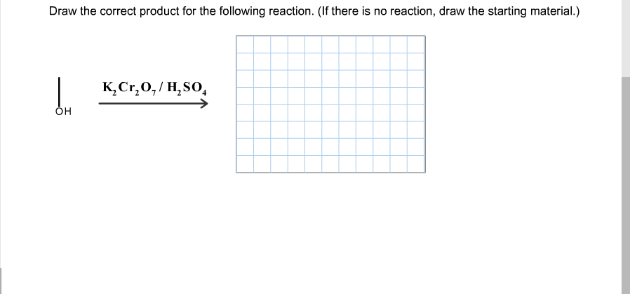 Solved Draw The Correct Product For The Following Reaction