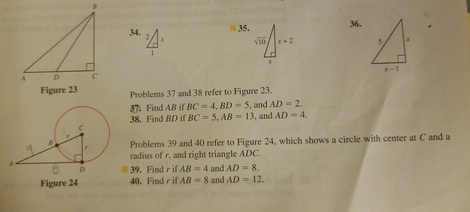 Solved 36. 34. 35. Figure 23 Problems 37 and 38 refer to | Chegg.com