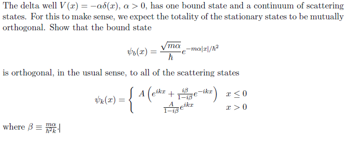 Solved The delta well V(x) = -a delta (x), a > 0, has one | Chegg.com