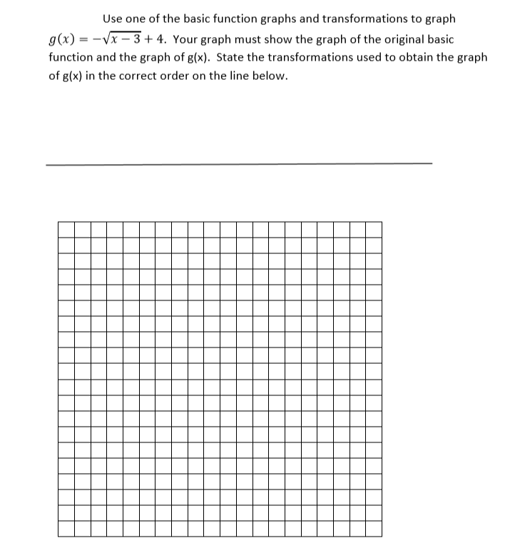 Solved Use one of the basic function graphs and | Chegg.com