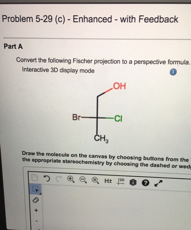 Solved Convert the following Fischer projection to a | Chegg.com