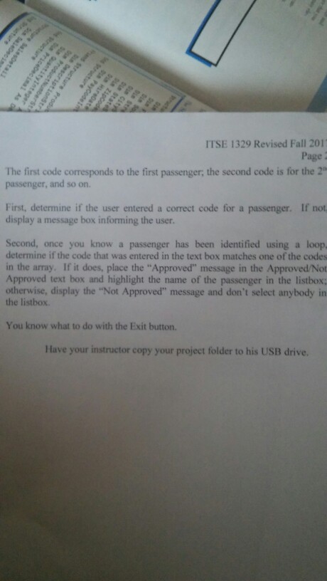 Solved 2 text boxes, 1 list box and 2 buttons. This program | Chegg.com