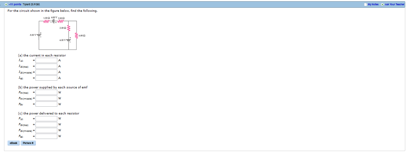 Solved For the circuit shown in the figure below, find the | Chegg.com
