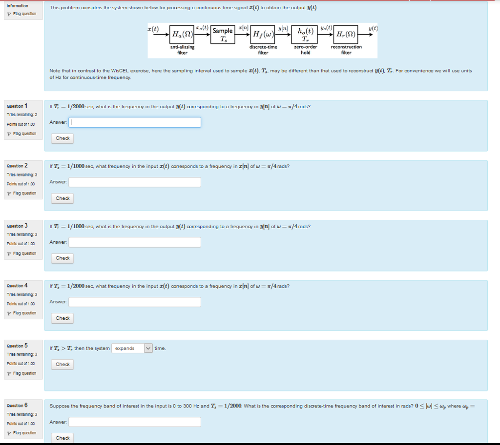 Solved This problem considers the system shown below for | Chegg.com