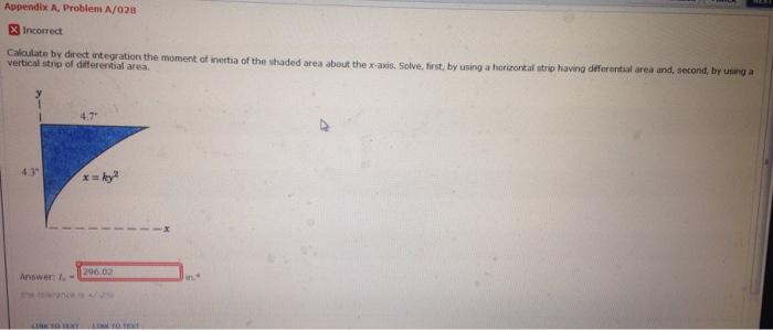 Solved Calculate by direct integration the moment of inertia | Chegg.com