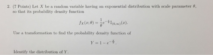 Let X be a random variable having an exponential | Chegg.com